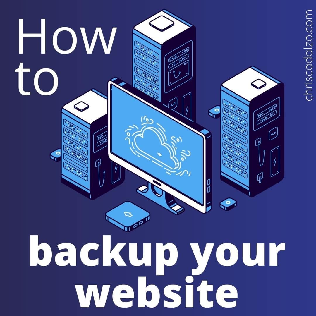 How do I back up my website? - web developer