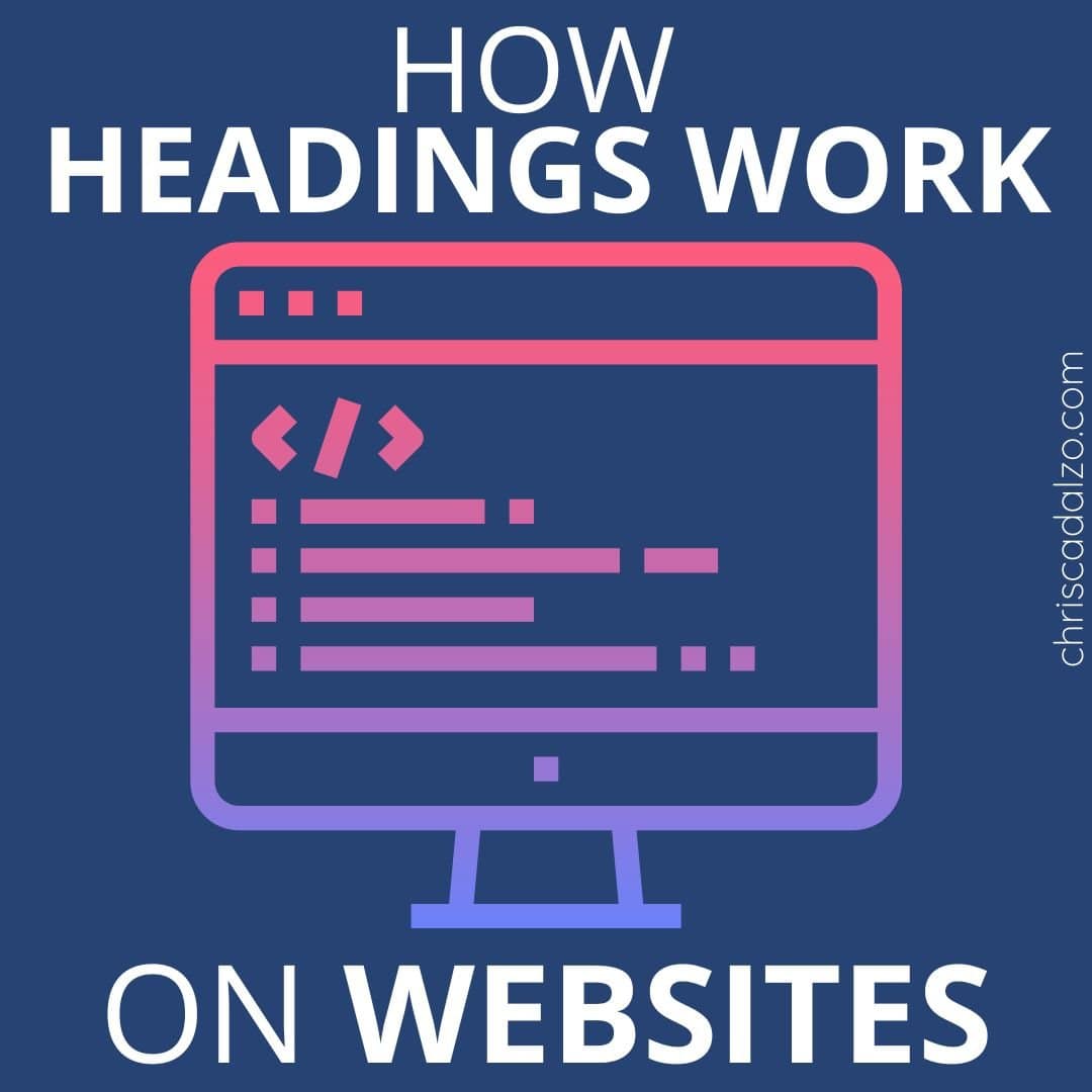 How do Headings Work on Websites? - web developer