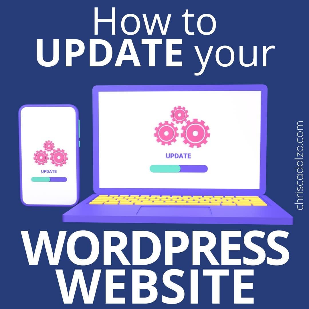 How do I update my WP site? - web developer