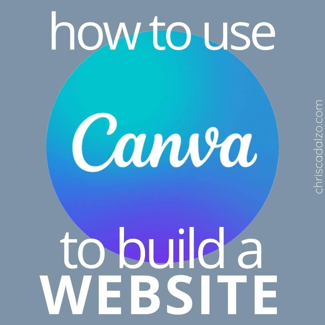 How to use Canva to Build a Website - web developer